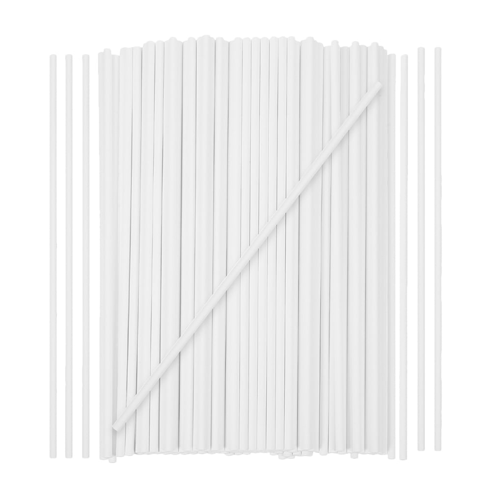 Nishuna 300Pcs Paper Lollipop Sticks Cake Pop Sticks Candy Treat Making ...