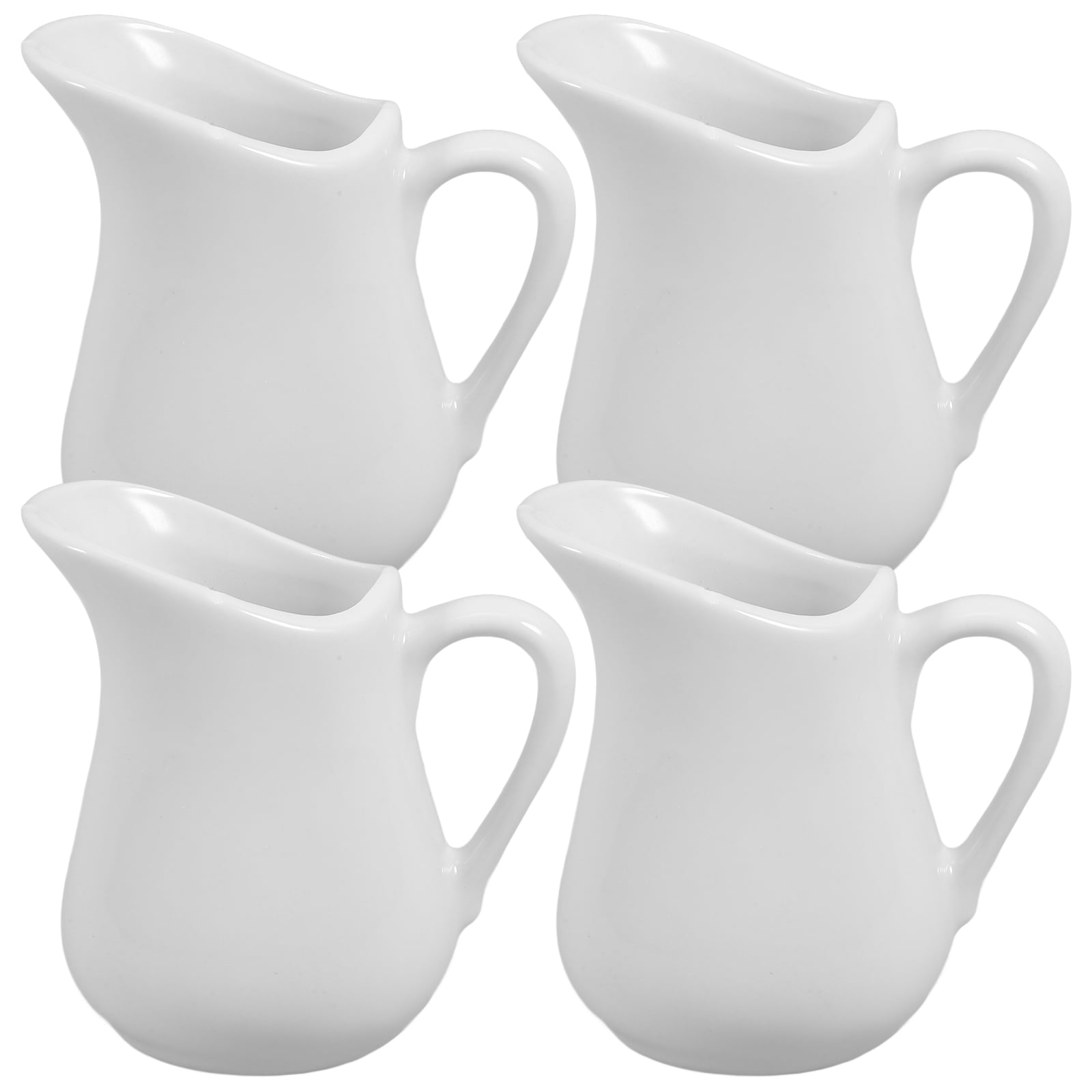 Nishuna 4pcs Small Creamer Pitchers Coffee Creamer Containers Ceramic ...