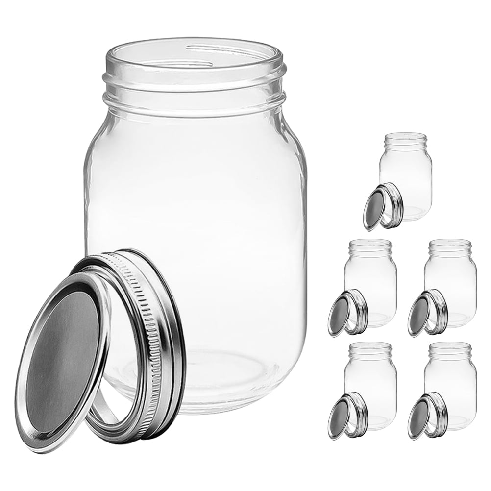 Nishuna 6pcs Mason Jars Sealed Mason Jars Fruit Jelly Storage Cans ...