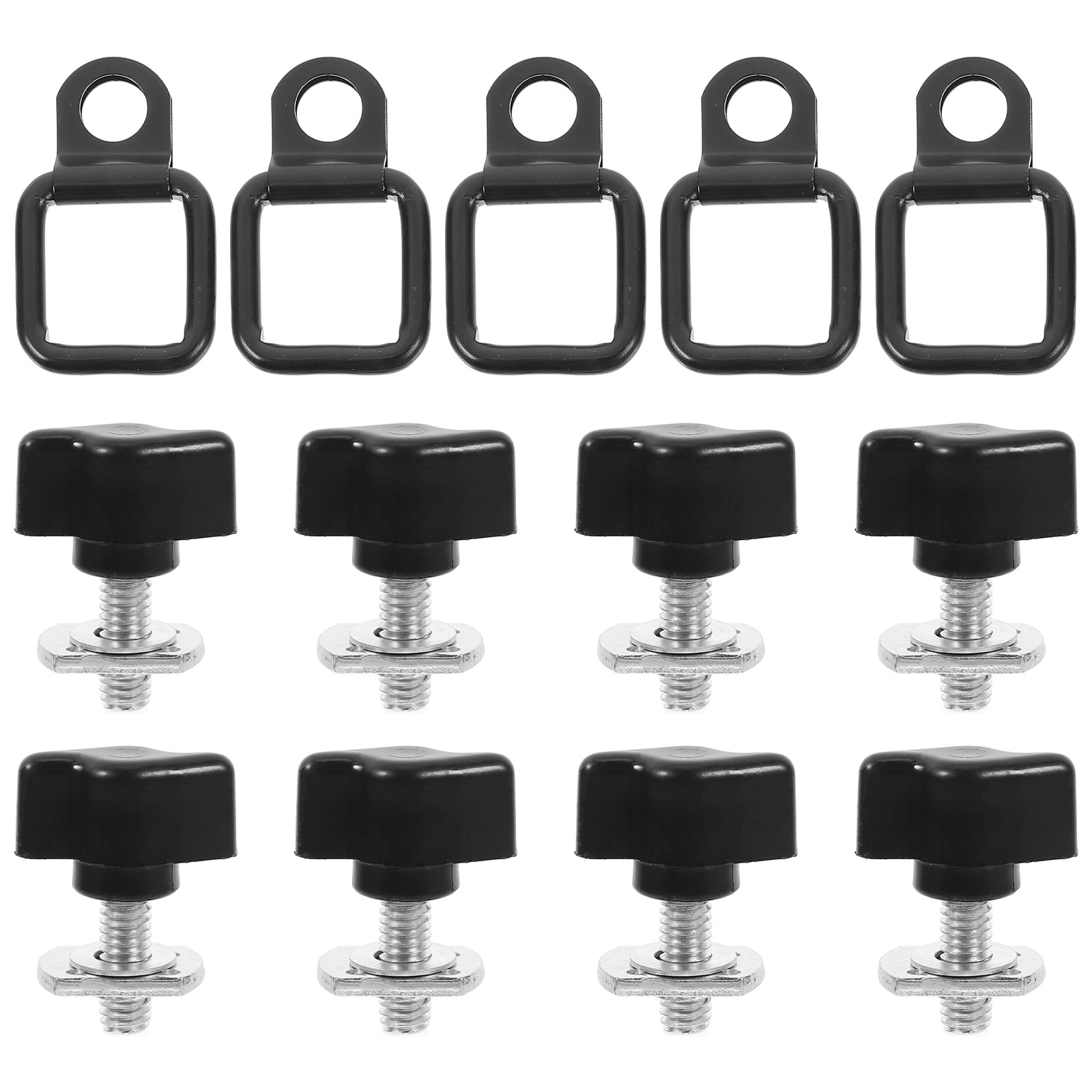 Nishuna 8 Sets Car Trunk Bed Hooks Pull Ring Hooks Replacement Car Roof ...