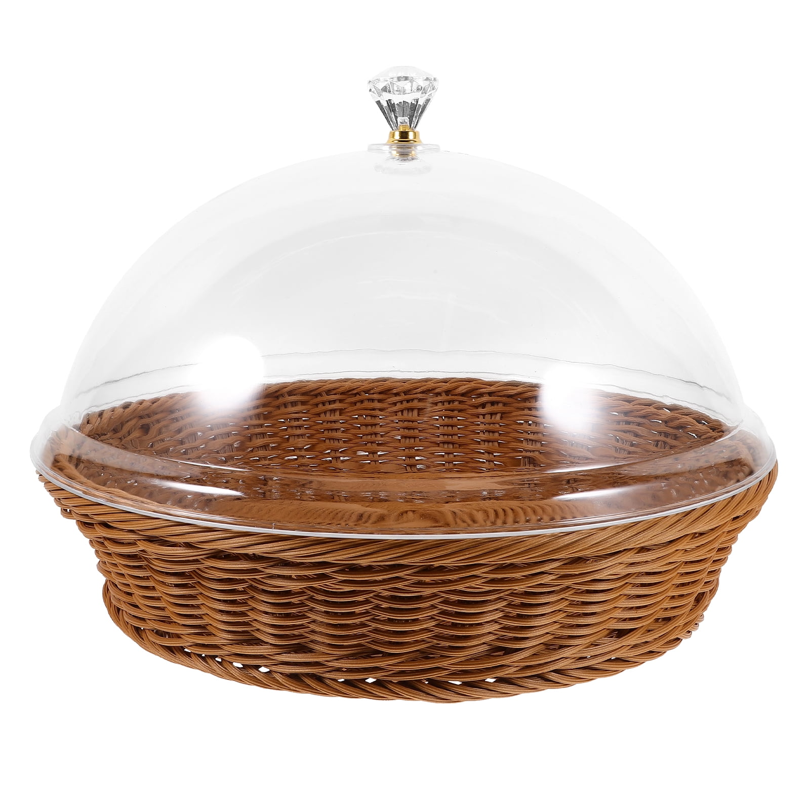 Nishuna Bread Basket with Lid Tabletop Food Serving Basket Vegetable ...