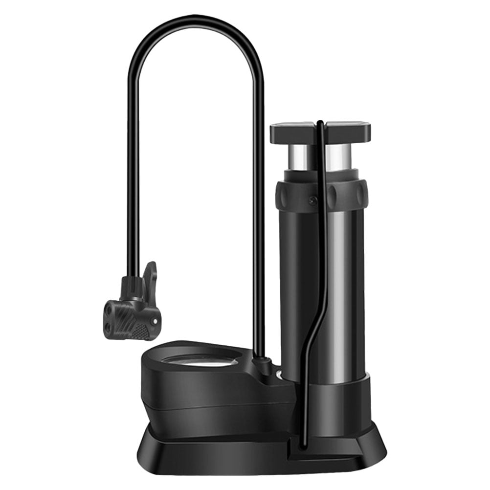 Nishuna Floor Bicycle Air Pump Foot Air Pump Inflatable Pump Bike Pump With Gauge