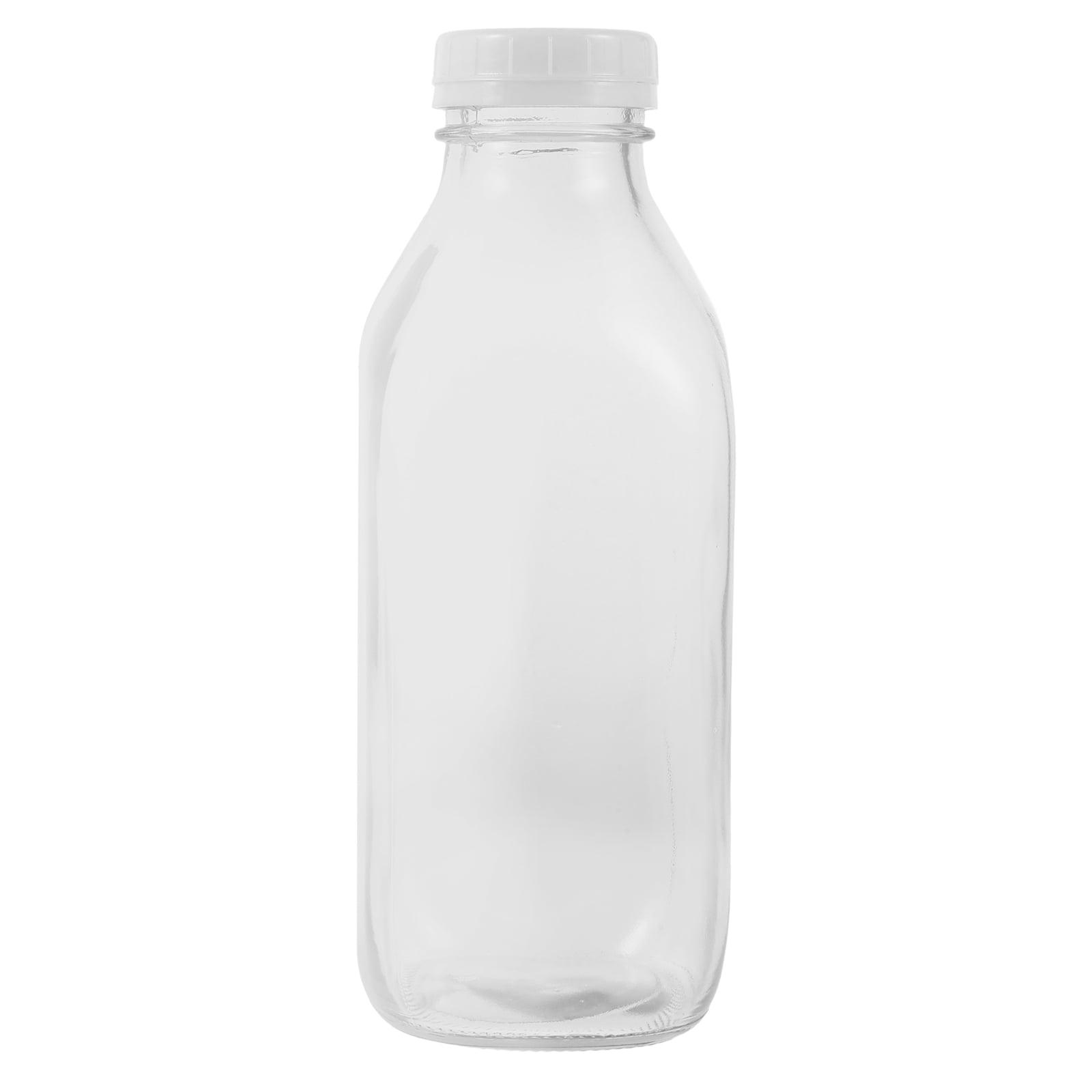 Nishuna Glass Milk Bottle 1000ml With Lid Glass Milk Container Clear ...