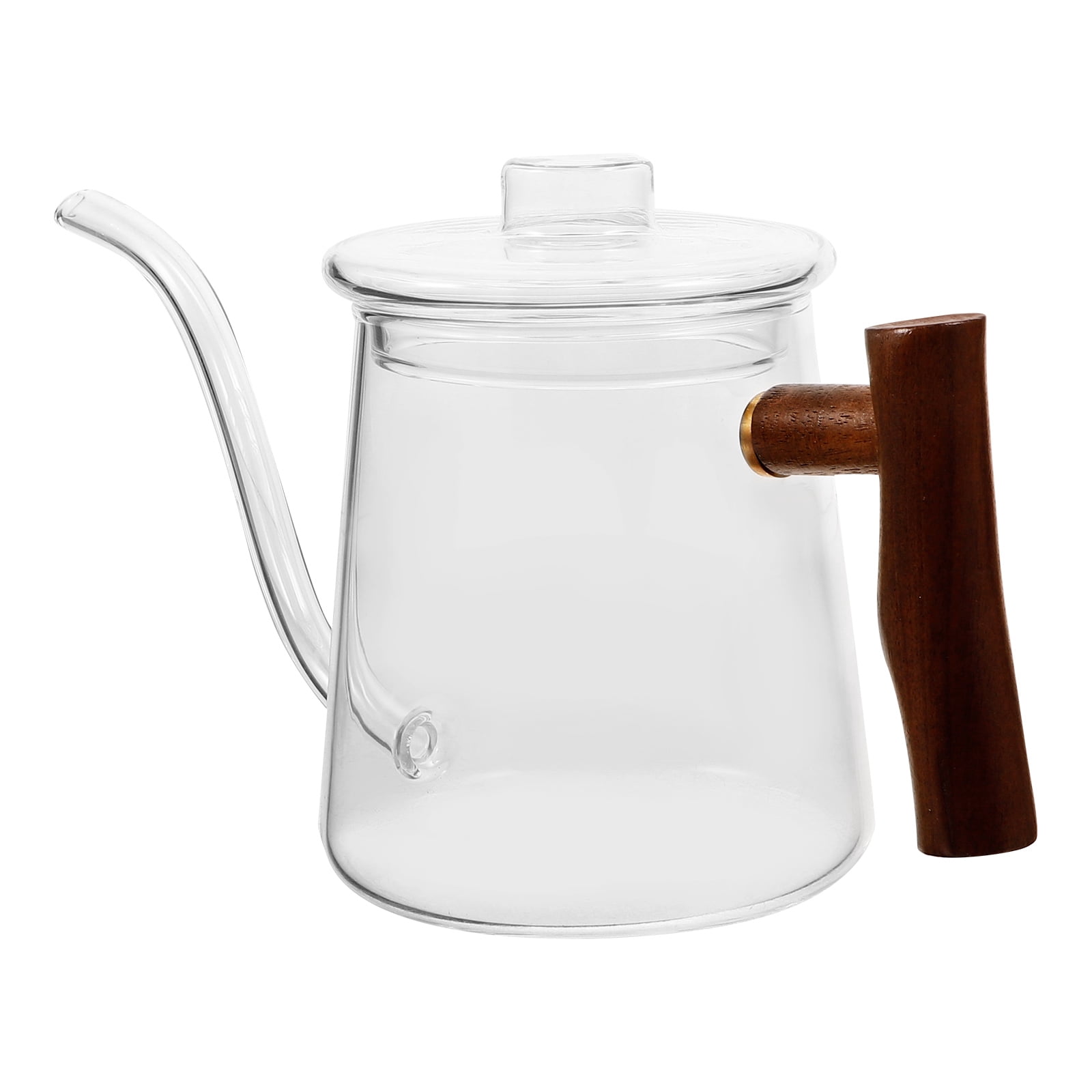 Nishuna Glass Transparent Coffee Pot Long Spout Coffee Pot Hand Brewing ...