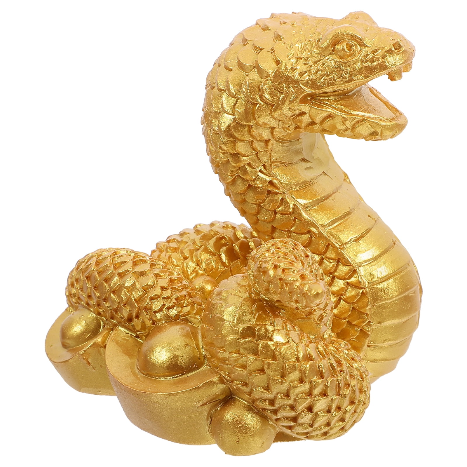 Nishuna Resin Snake Craft Figurine Zodiac Snake Statue Tabletop Zodiac ...