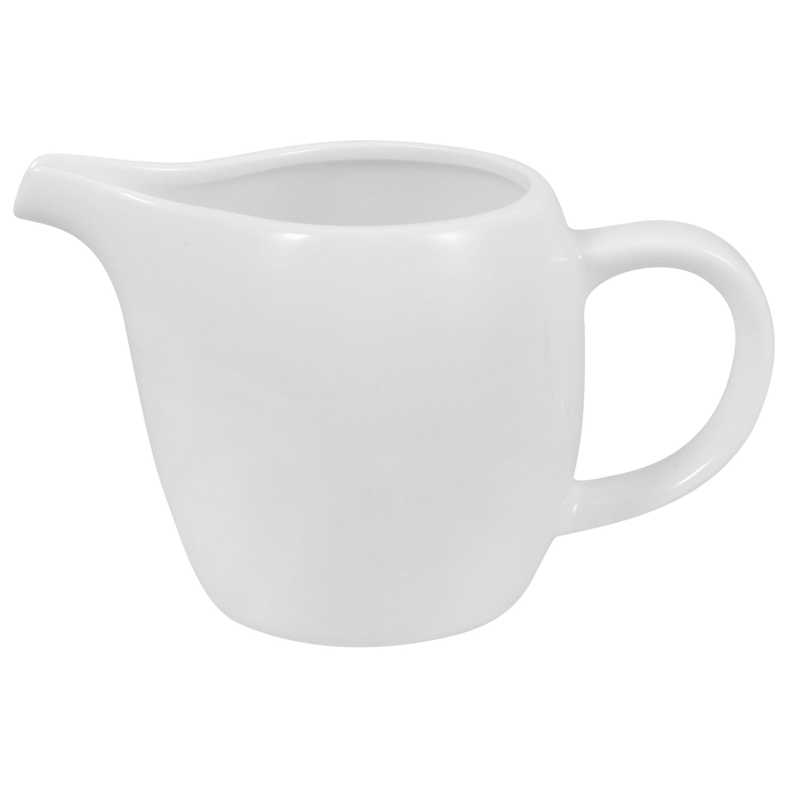 Nishuna White Ceramic Creamer with Handle Milk Pitcher Coffee Milk ...