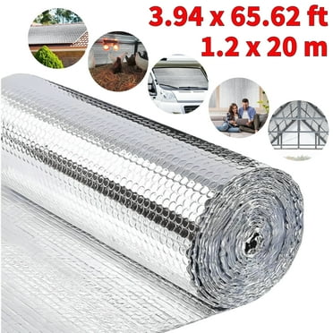 "Heavy Duty Double Bubble Foil Insulation Roll, 39"" x 115 FT for Doors ...