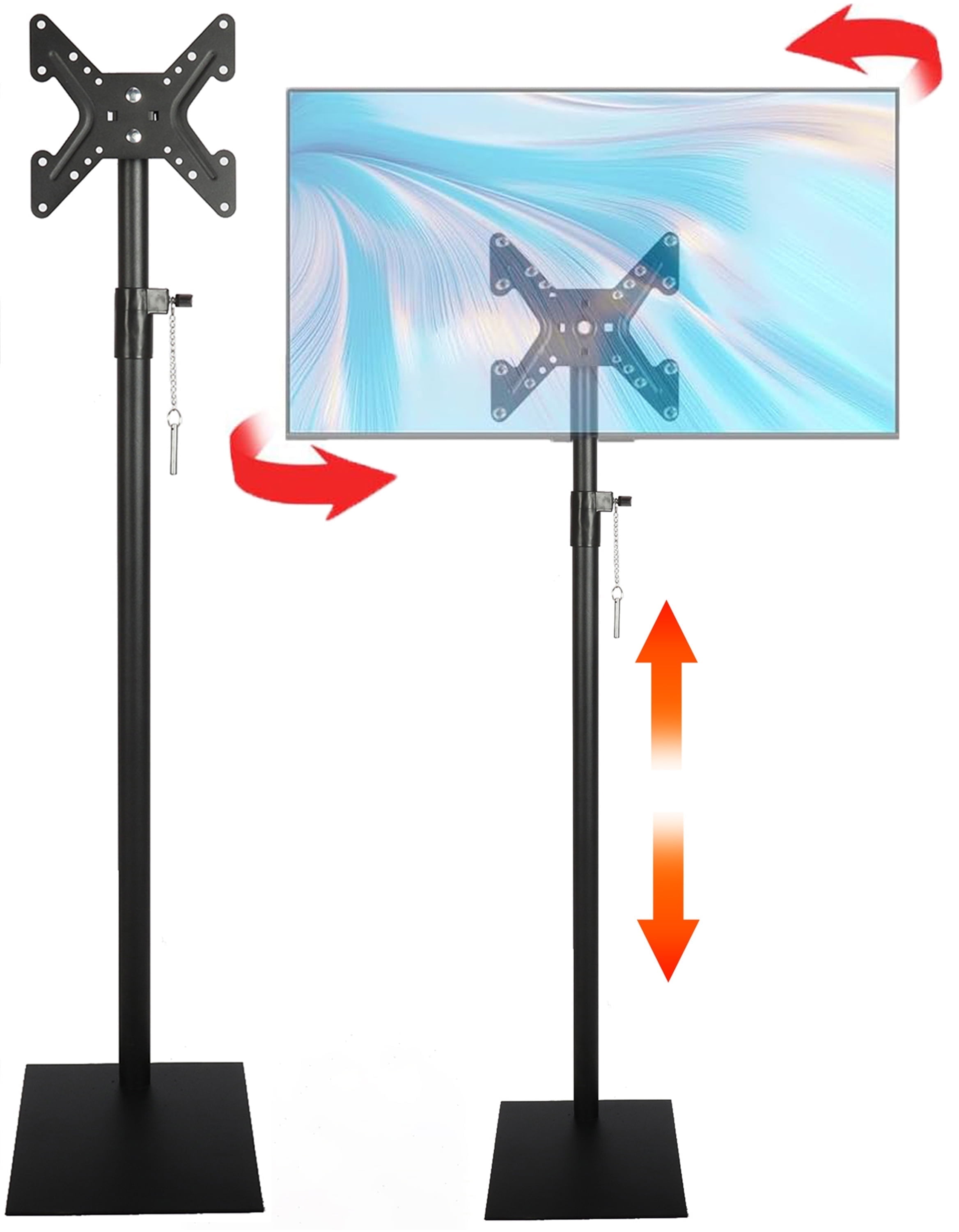 Free Shipping! Nisorpa Floor TV Stand, Modern Swivel Universal TV Stand ...