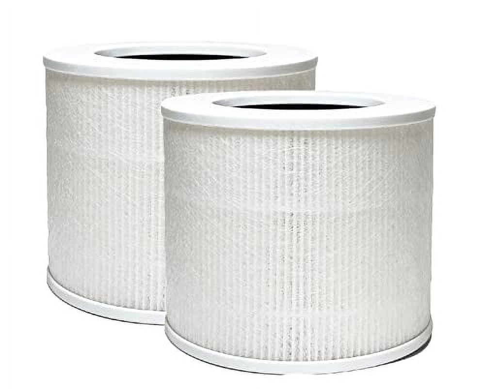 Nispira 3 in 1 True HEPA Activated Carbon Filter Replacement For Proton Pure Portable Air Purifier Remove Smoke 2 Pack