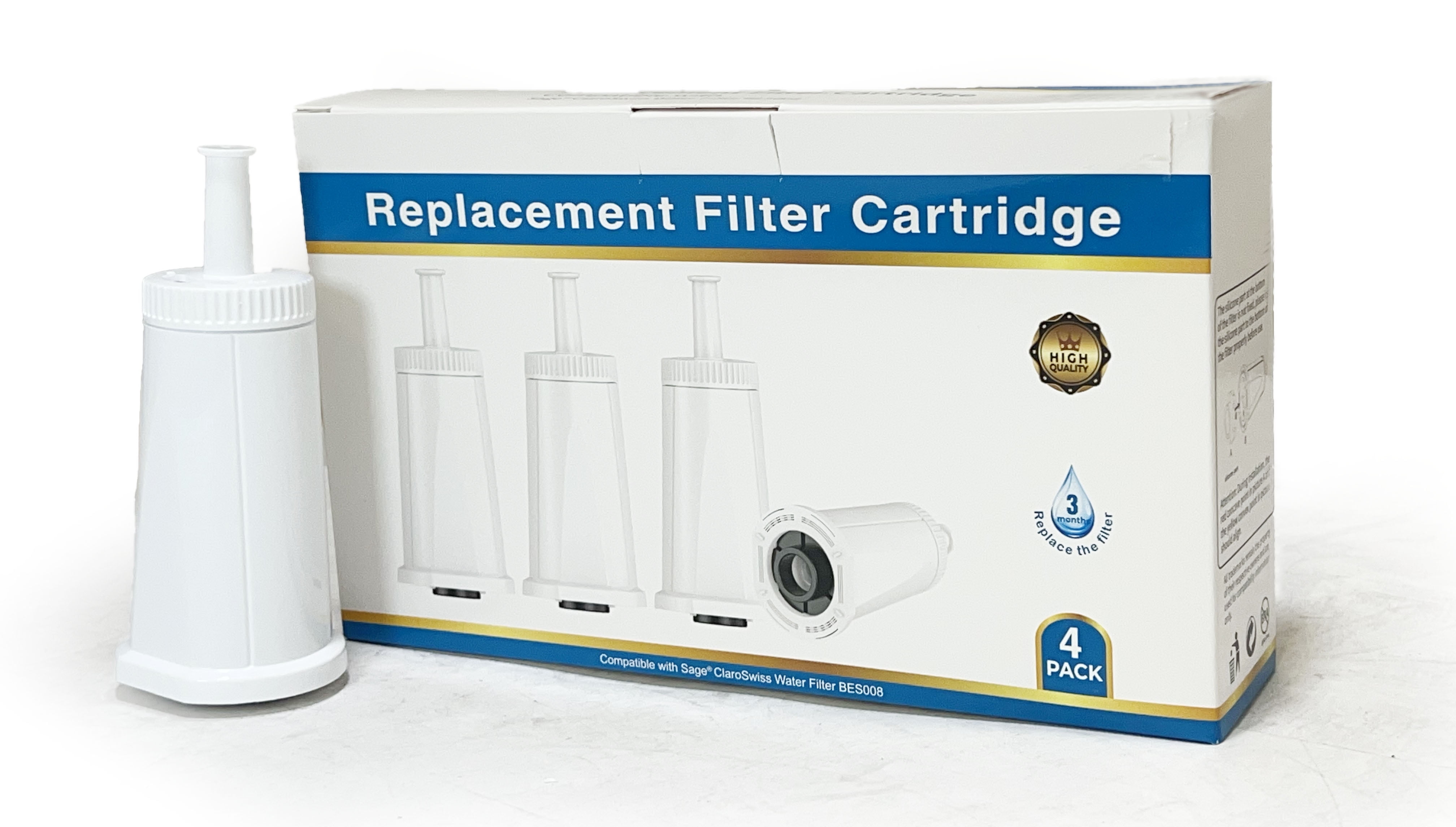 Nispira BES008 Water Filter, Compatible with Sage ClaroSwiss Breville ...