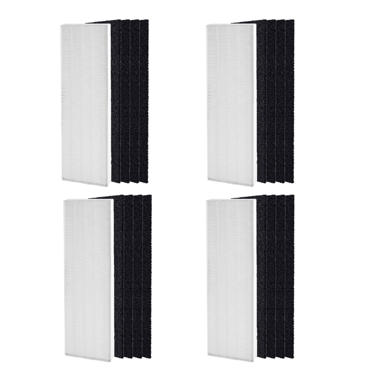 Nispira HEPA Activated Carbon Pre Filter Set Replacement For Fellowes ...