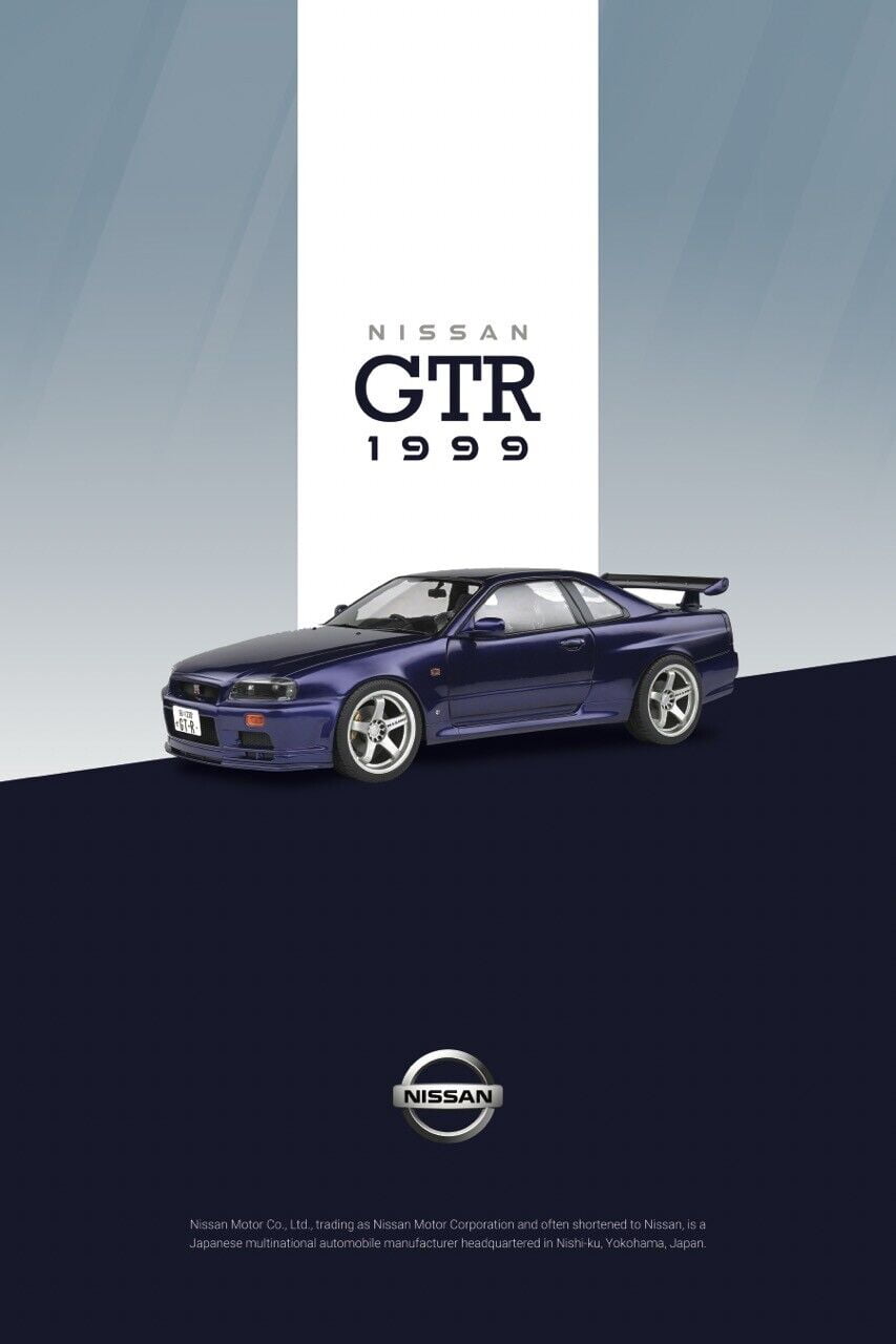 Nissan 1999 GT-R 24X36 Poster import NISMO Supra JDM Veilside Liberty ...