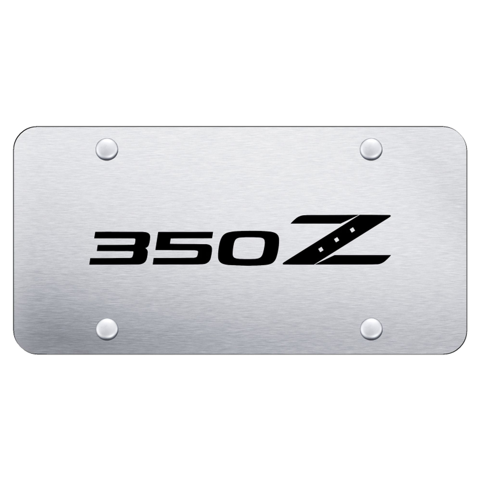 Nissan 350Z Laser Etched Logo License Plate (Chrome) - Walmart.com