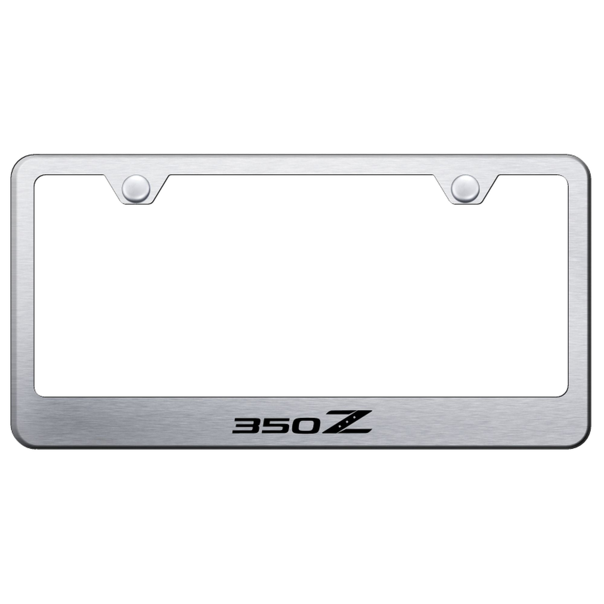 Nissan 350Z Laser Etched Logo Stainless Steel License Plate Frame ...