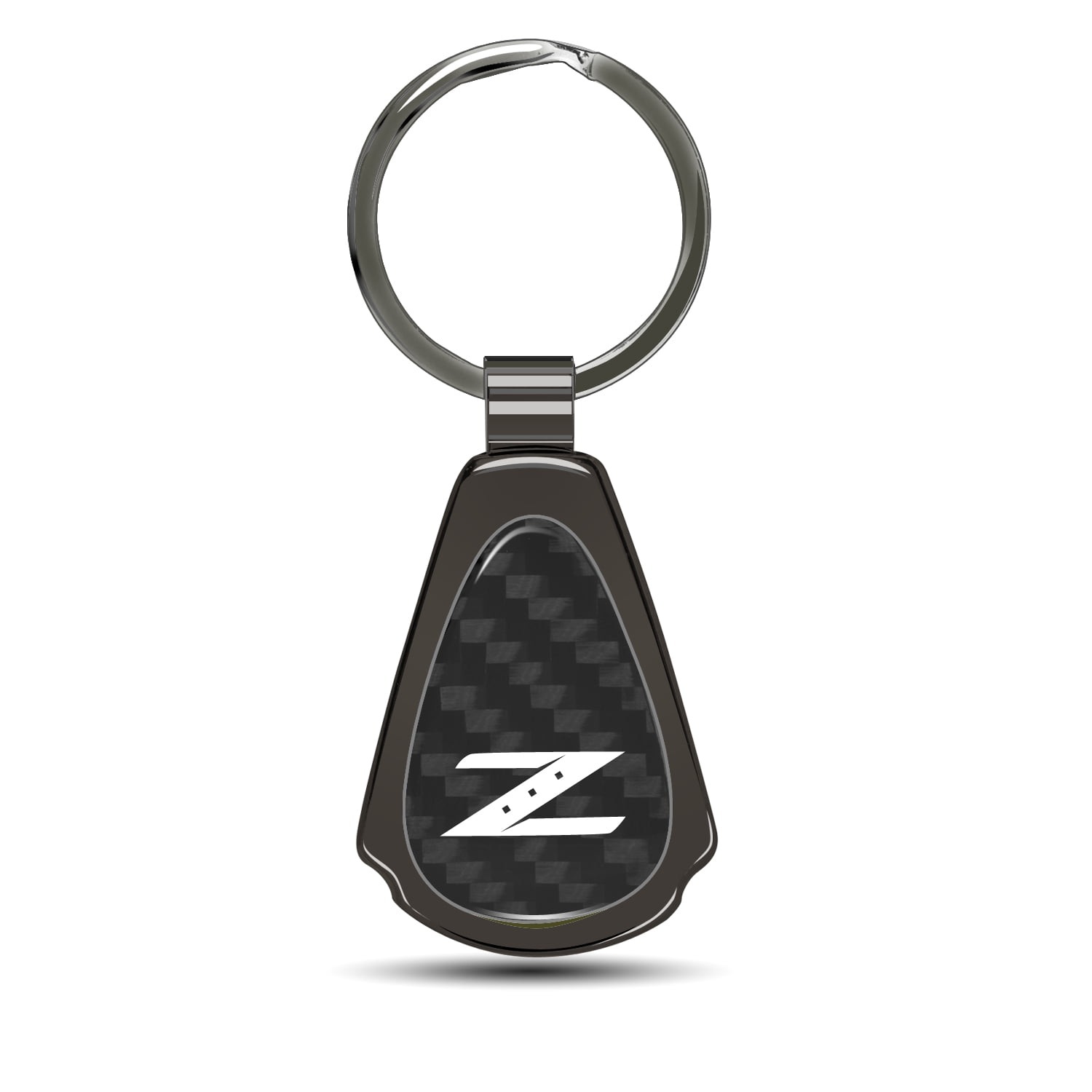 Nissan 350Z Z Logo Real Black Carbon Fiber Gunmetal Gray Teardrop Key ...