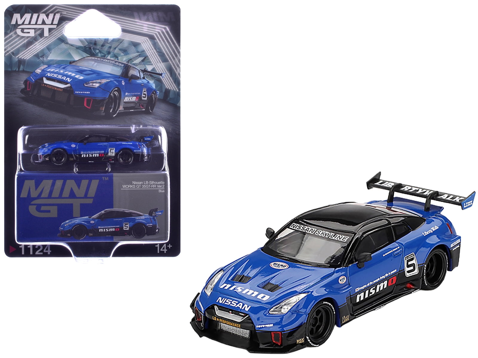 Nissan 35GT-RR Ver.2 "LB-Silhouette Works GT" #5 Blue with Black Top ...