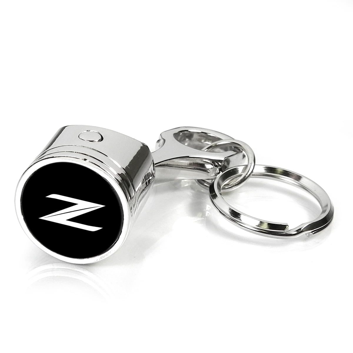 Nissan 370Z Z logo Chrome Finish Engine Piston and Rod Metal Key Chain ...