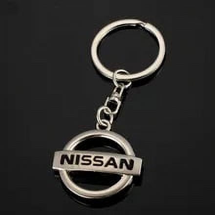 Nissan 3D Chrome Metal Car Logo Emblem Keychain Key Ring Accesories ...