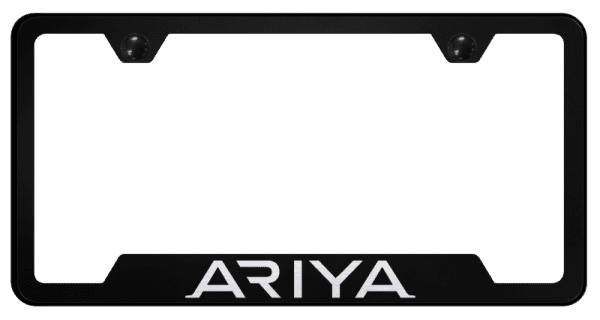 Nissan Ariya Logo Rugged Black Notched License Plate Frame Official ...