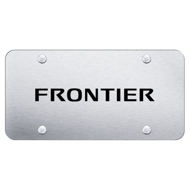 Nissan Frontier Laser Etched Logo License Plate (Chrome) - Walmart ...