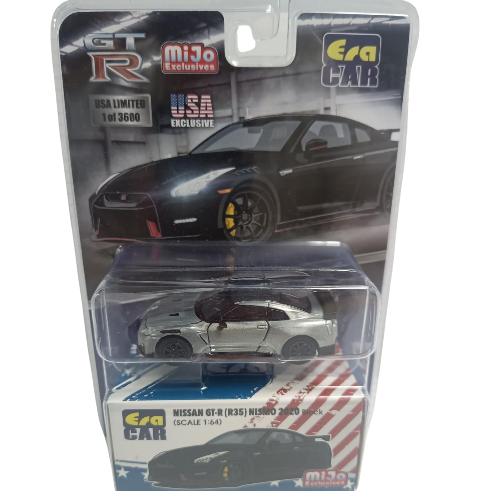 Nissan GT-R R35 Nismo Diecast Model 1:64 scale Silver Era - Walmart.com