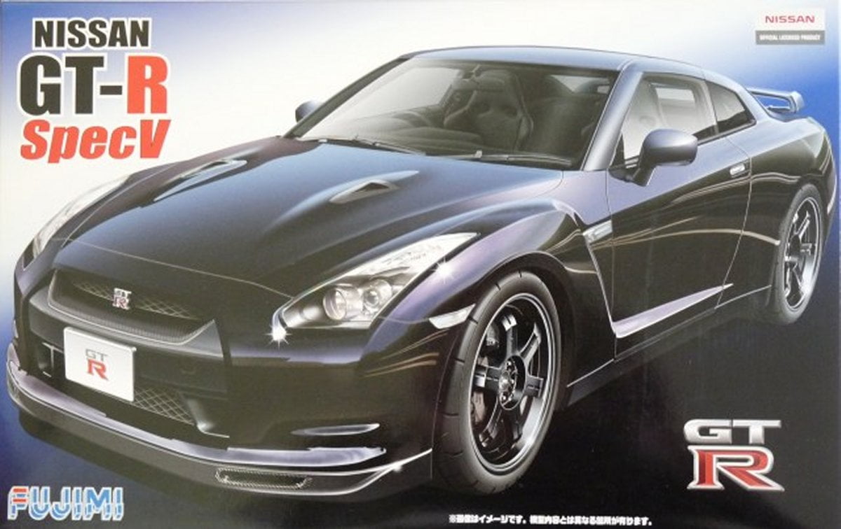 Nissan GT-R (Spec-V) Car Kit [1:24 scale in Dark Blue] - Walmart.com