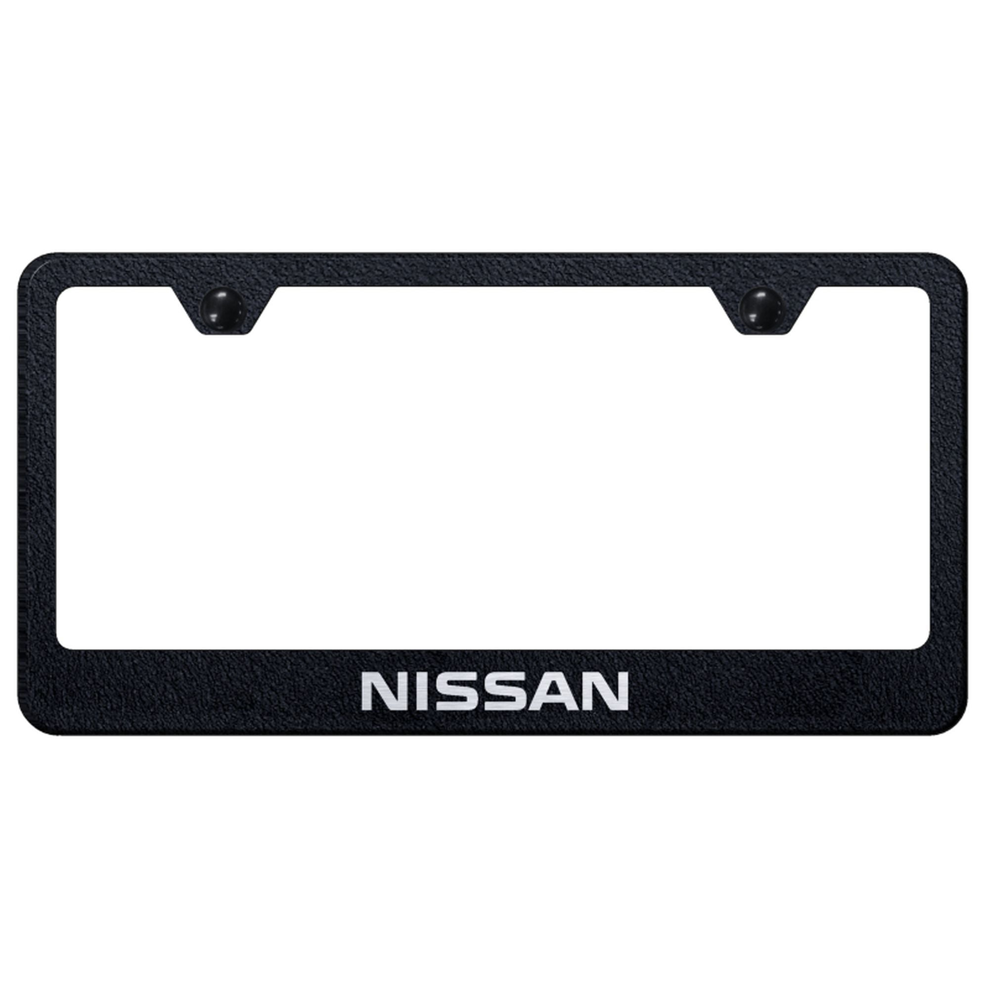 Nissan Laser Etched Logo Stainless Steel License Plate Frame (Rugged ...