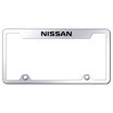 Nissan Pro-4X Laser Etched Logo Mini License Plate (Chrome on Black ...