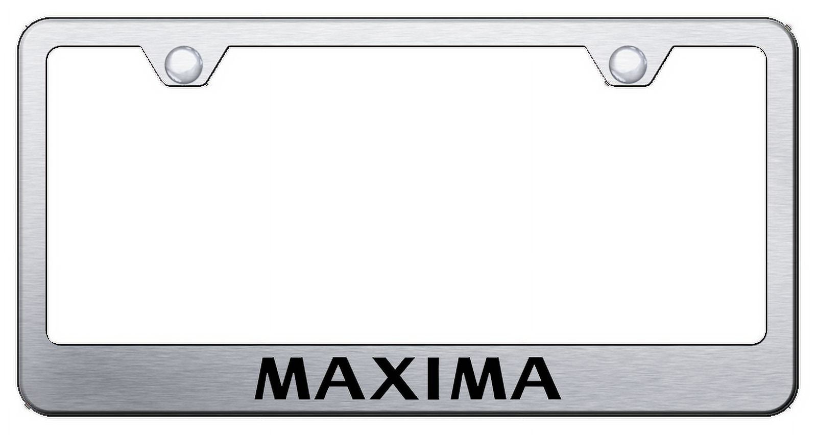 Nissan Maxima Laser Etched Logo Stainless Steel License Plate Frame ...