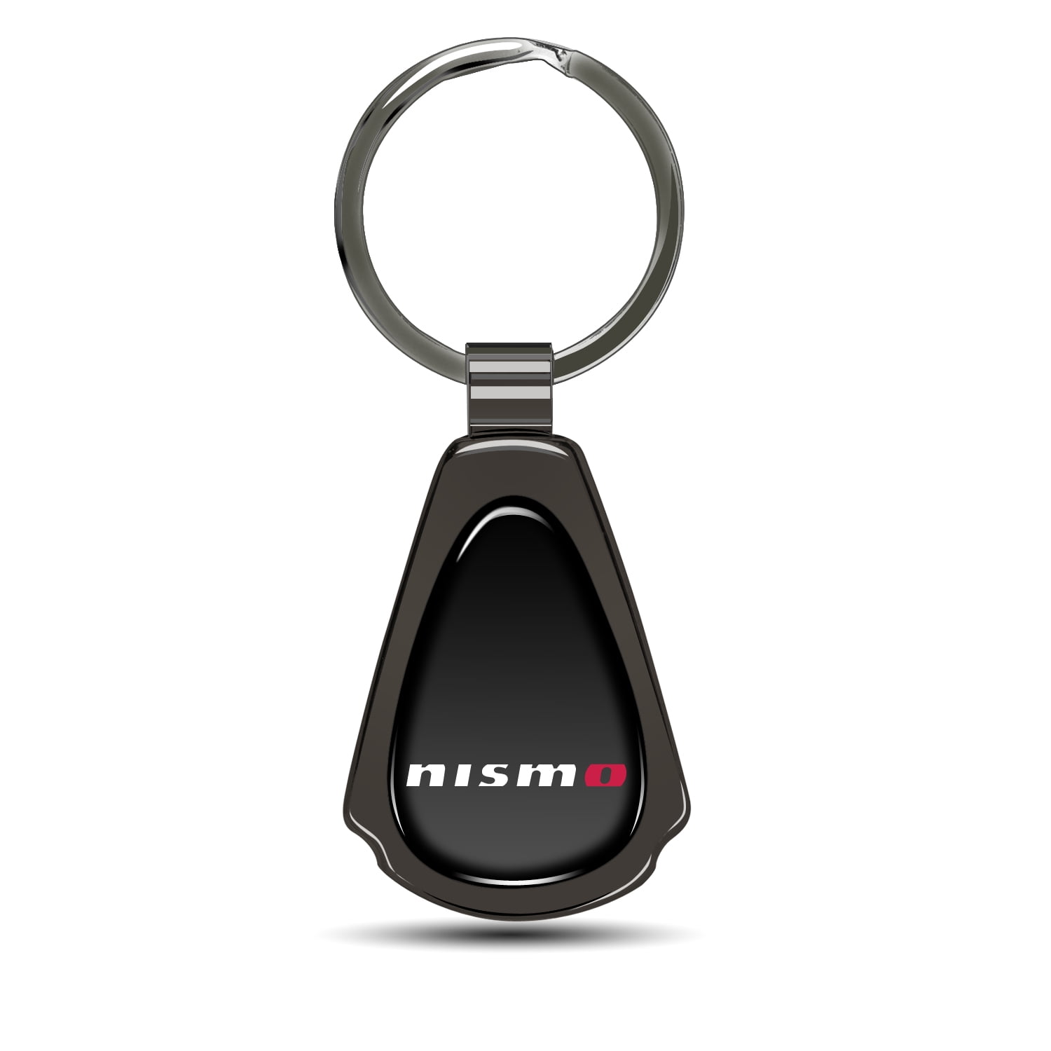 Nissan NISMO Black Dome Gunmetal Black Metal Teardrop Key Chain ...