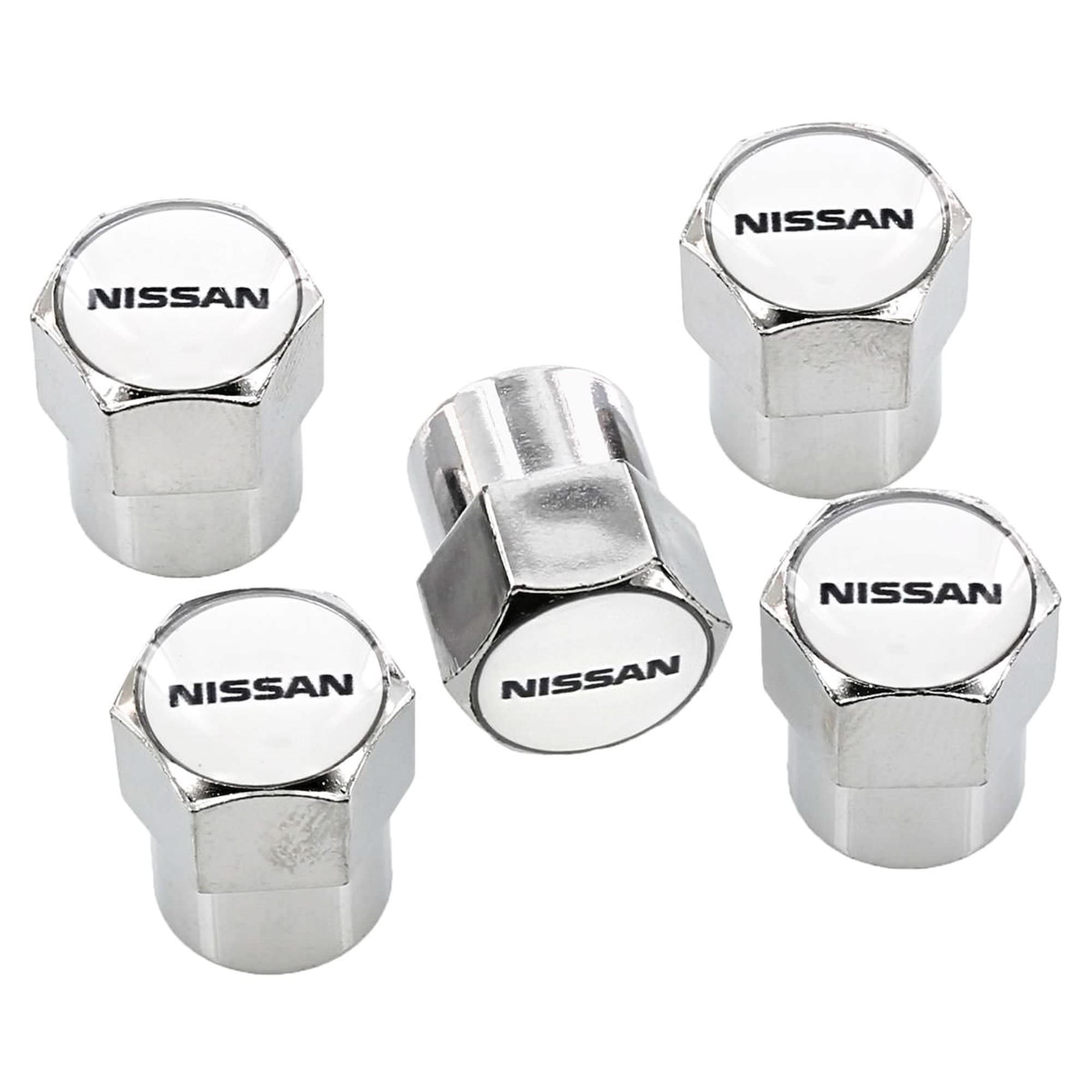 Nissan New Logo Tire Valve Caps Set (Chrome) - Walmart.com