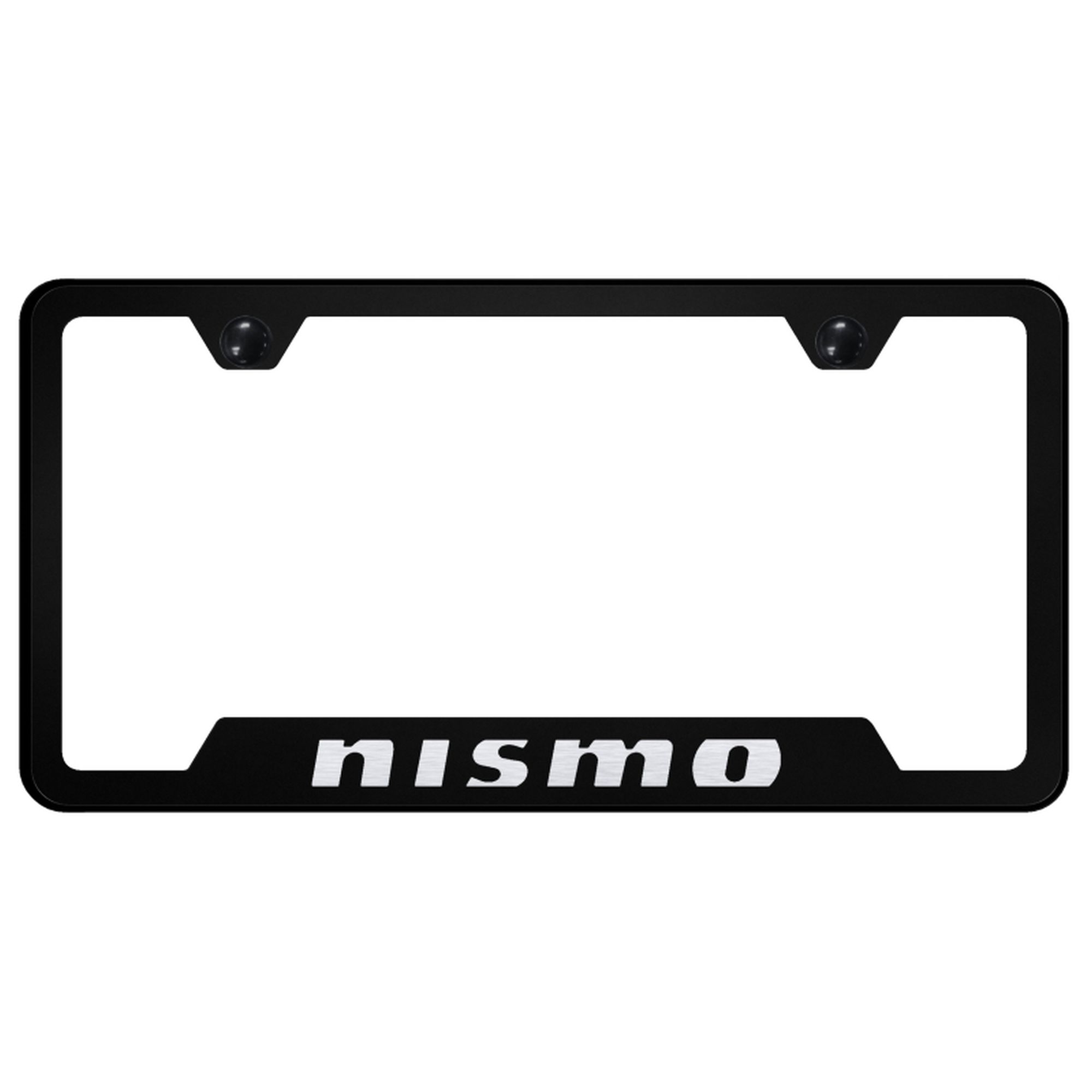 Nissan Nismo Laser Etched Logo Cut-Out License Plate Frame (Black ...