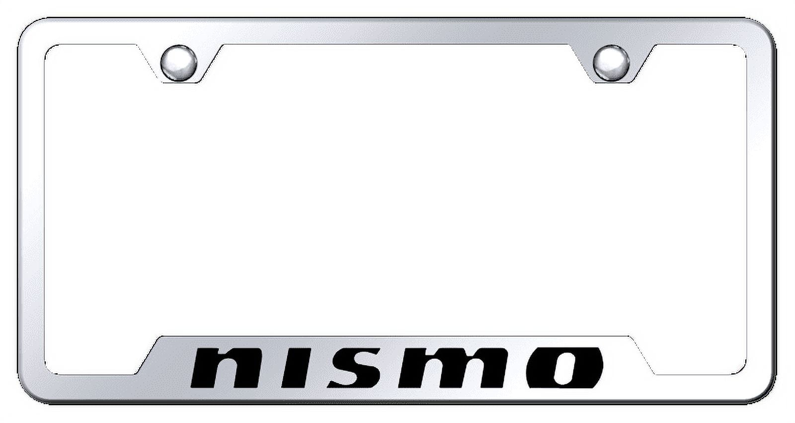Nissan Nismo Laser Etched Logo Cut-Out License Plate Frame (Chrome ...