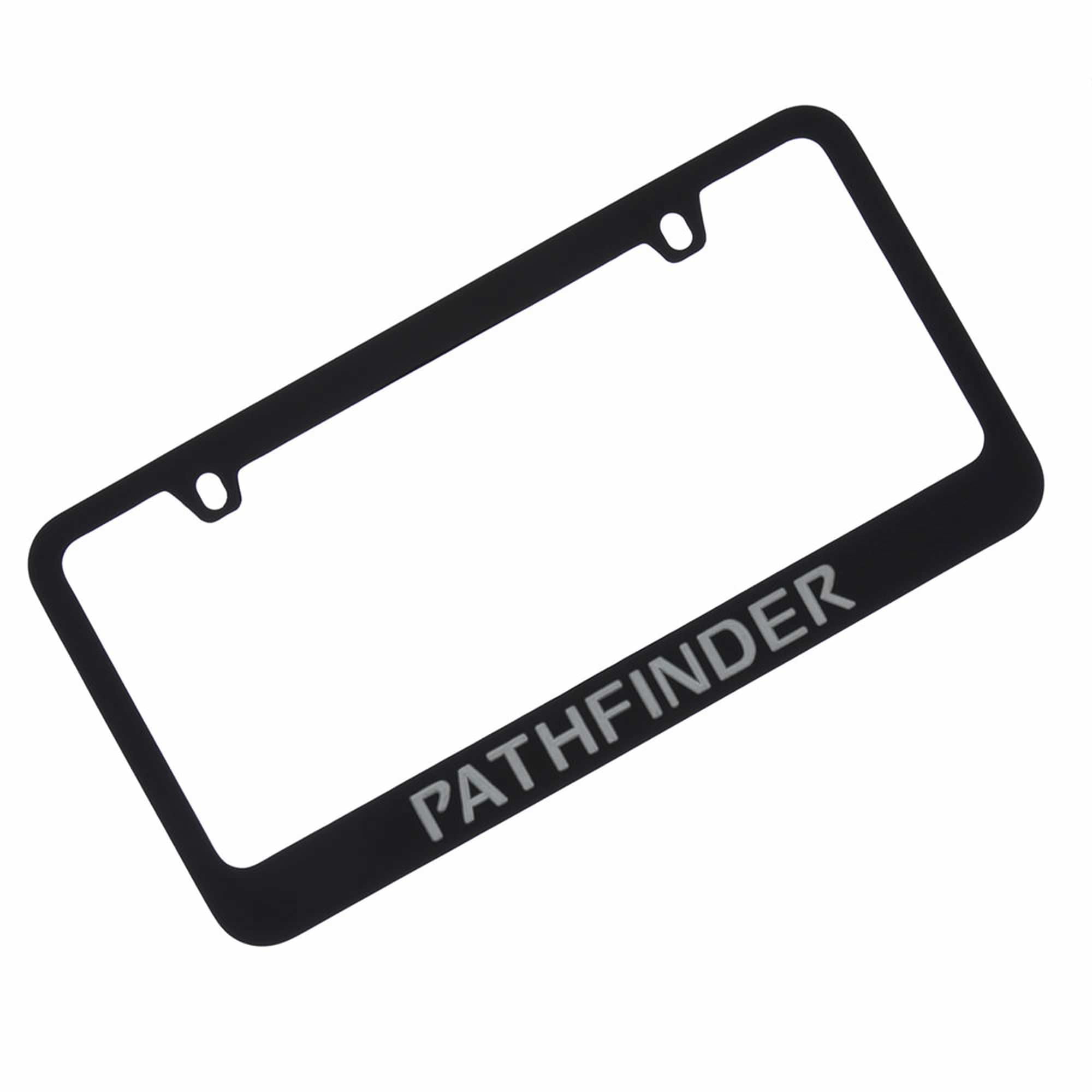 Nissan Pathfinder Black Metal License Plate Frame - Walmart.com
