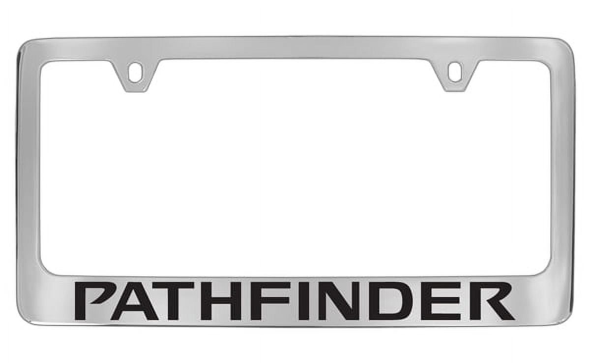 Nissan Pathfinder Chrome Plated Metal License Plate Frame Holder ...