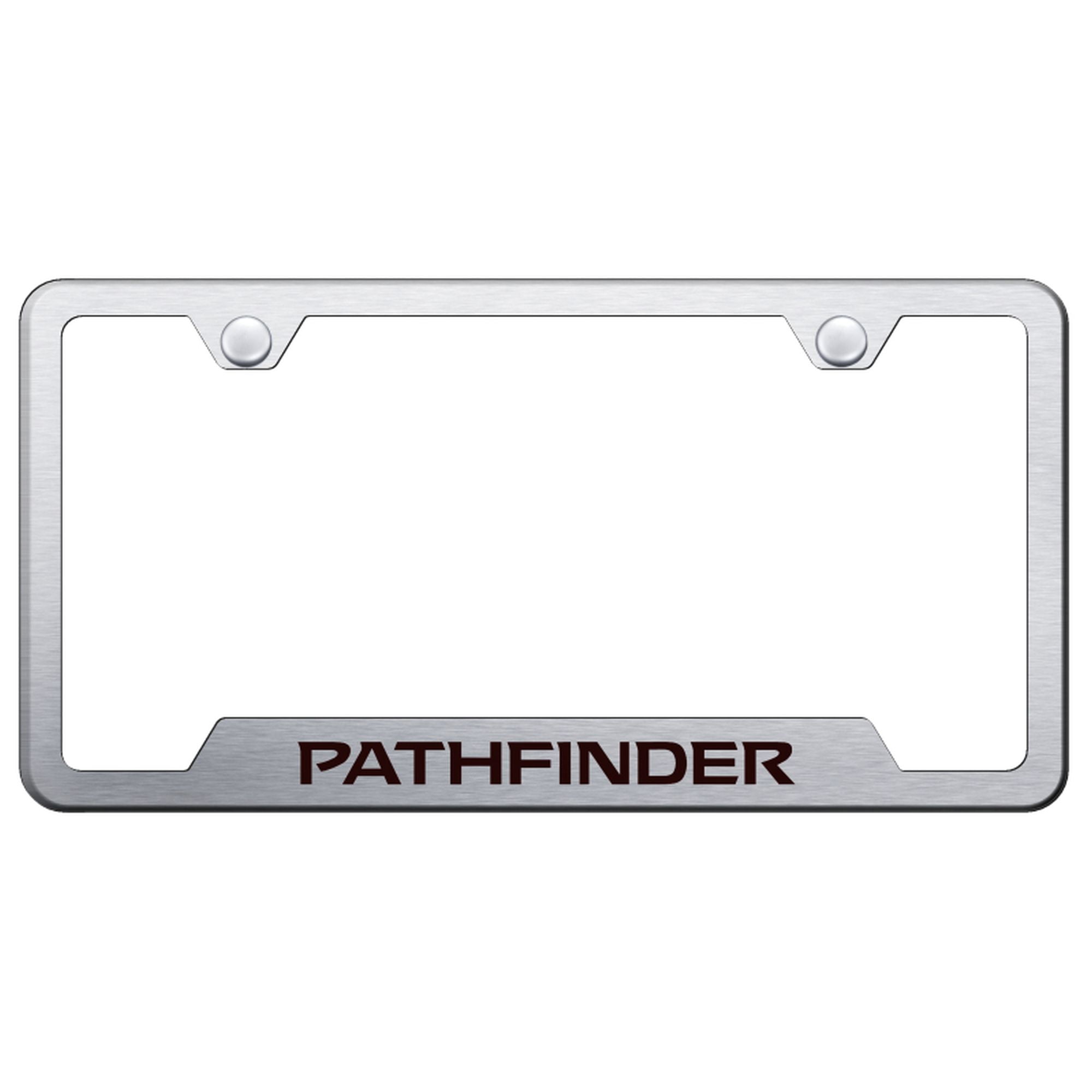 Nissan Pathfinder Laser Etched Logo Cut-Out License Plate Frame ...