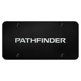 Nissan Pathfinder Laser Etched Logo License Plate (Black) - Walmart.com