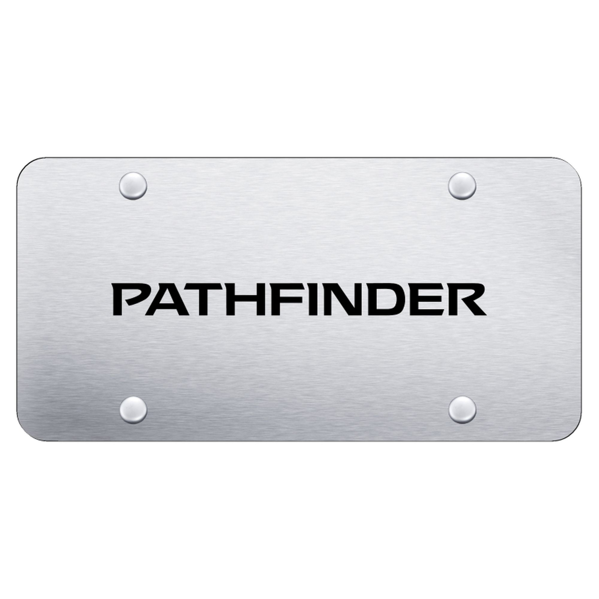 Nissan Pathfinder Laser Etched Logo License Plate (Chrome) - Walmart.com