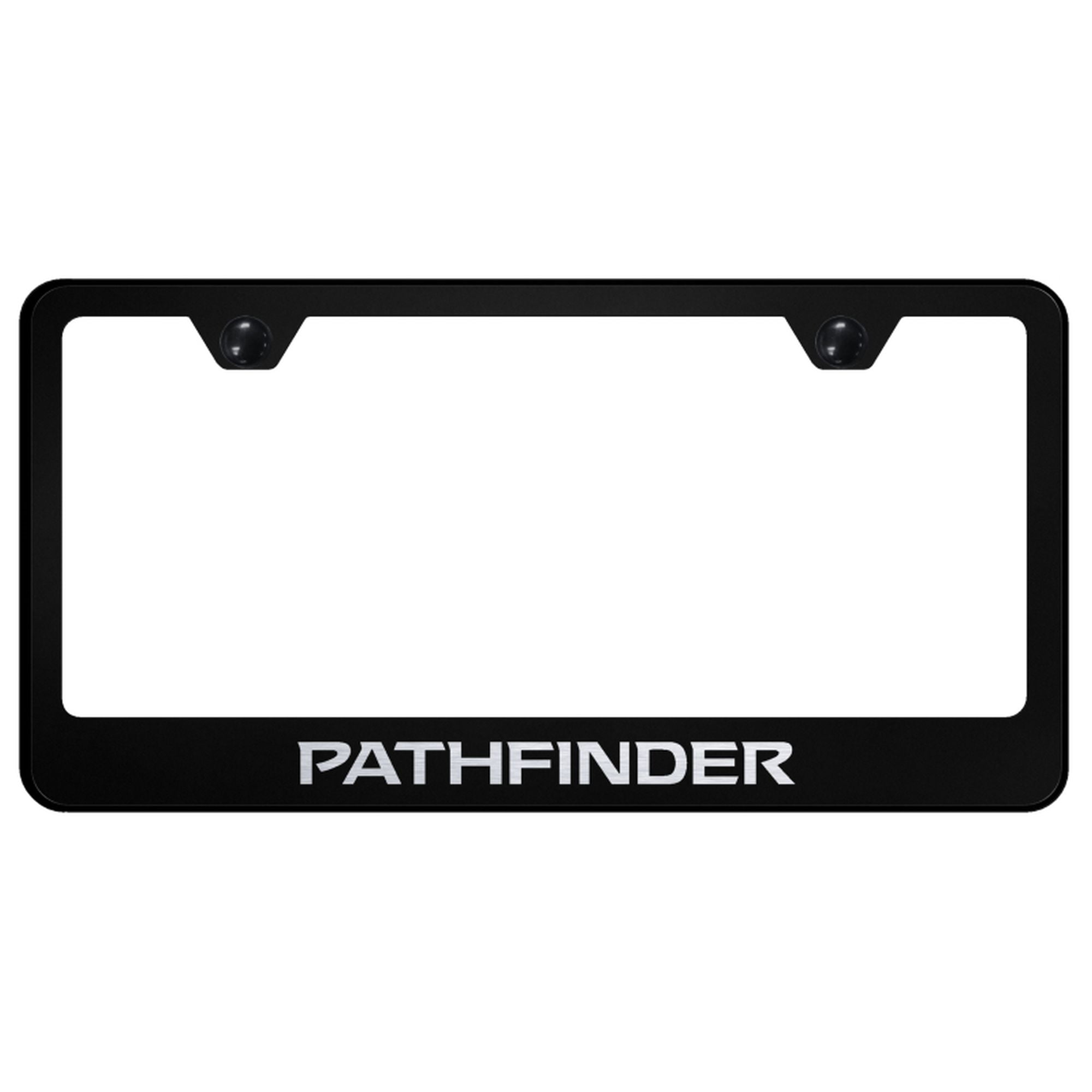 Nissan Pathfinder Laser Etched Logo Stainless Steel License Plate Frame ...