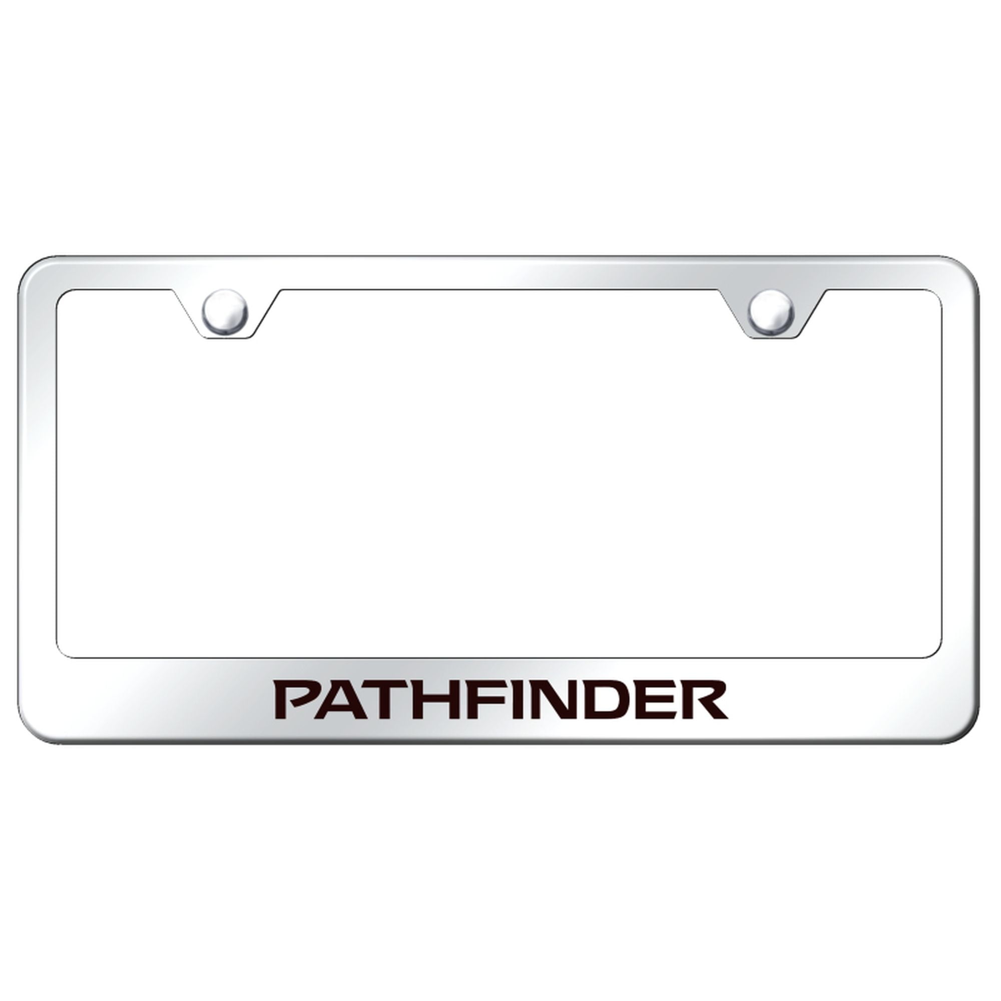 Nissan Pathfinder Laser Etched Logo Stainless Steel License Plate Frame ...