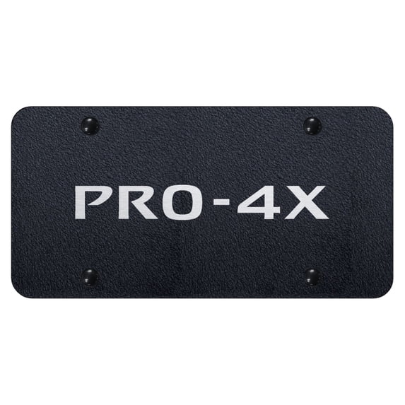 Au-TOMOTIVE GOLD Nissan Pro-4X Laser Etched Logo License Plate, Black ...