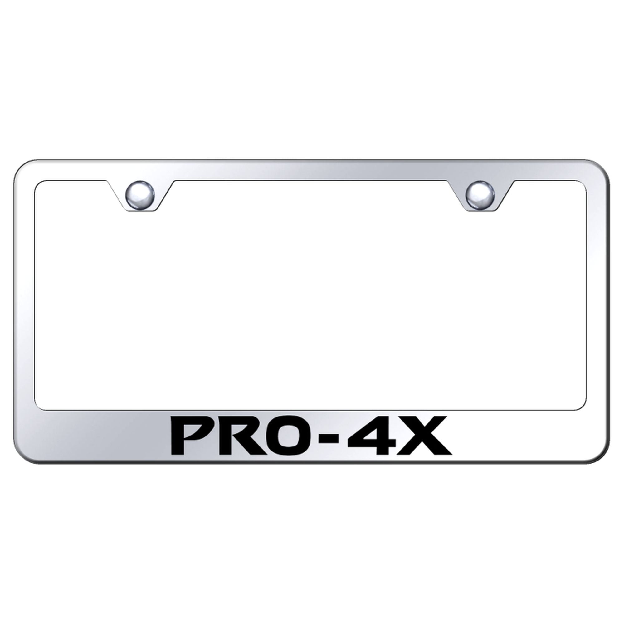 Nissan Pro-4X Laser Etched Logo Stainless Steel License Plate Frame ...