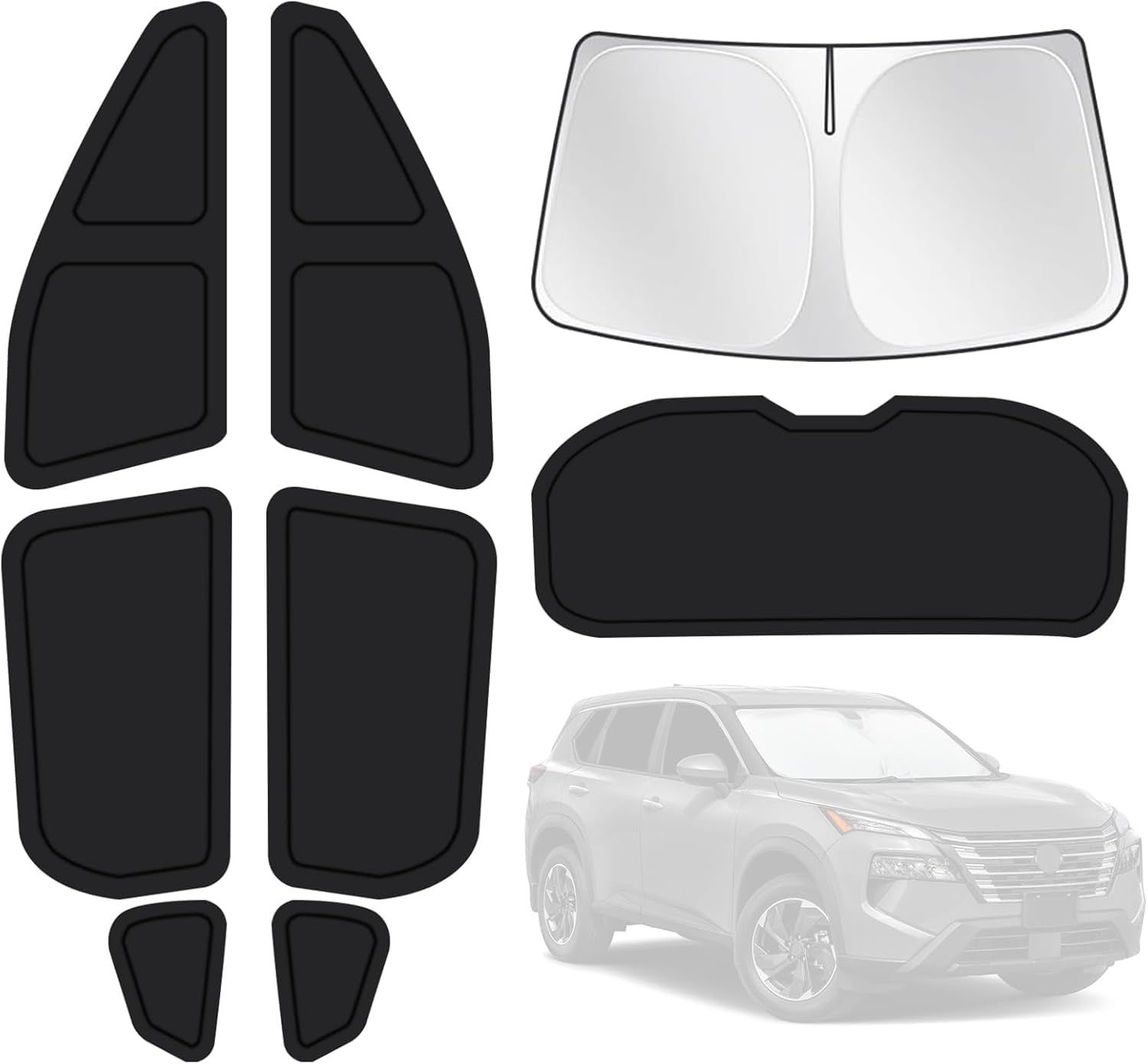 for Nissan Rogue 2021-2025 Car Window Shades, 8pcs Privacy Sun Shade ...