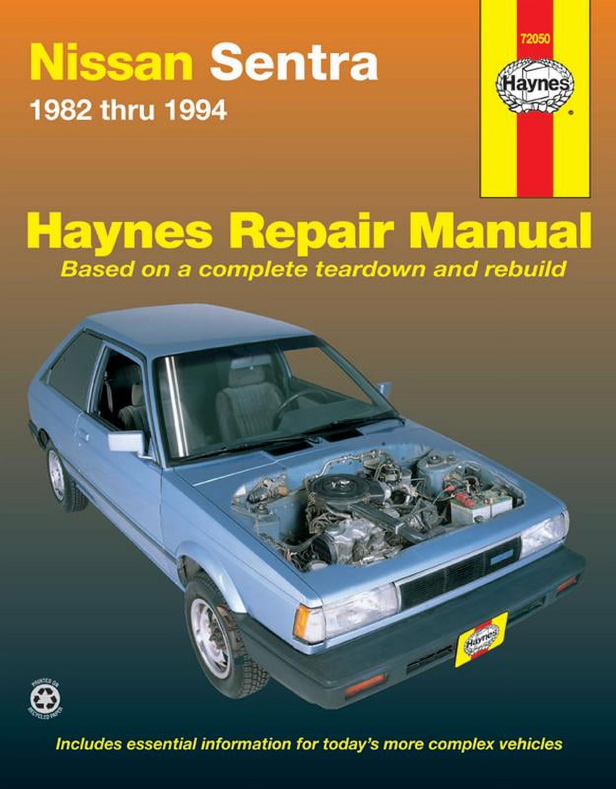 Nissan Sentra Sedan, Coupe, Wagon Gas Engines (82-94) Haynes Repair ...