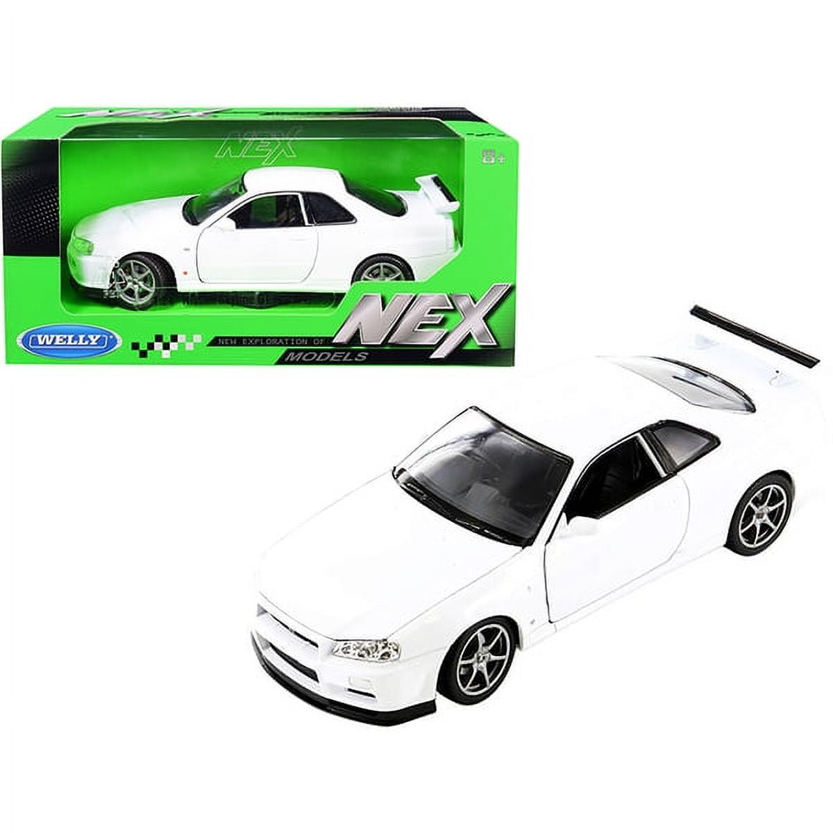 Nissan Skyline Gt-r (r34) Rhd (right Hand Drive) White Nex Models 1/24 ...