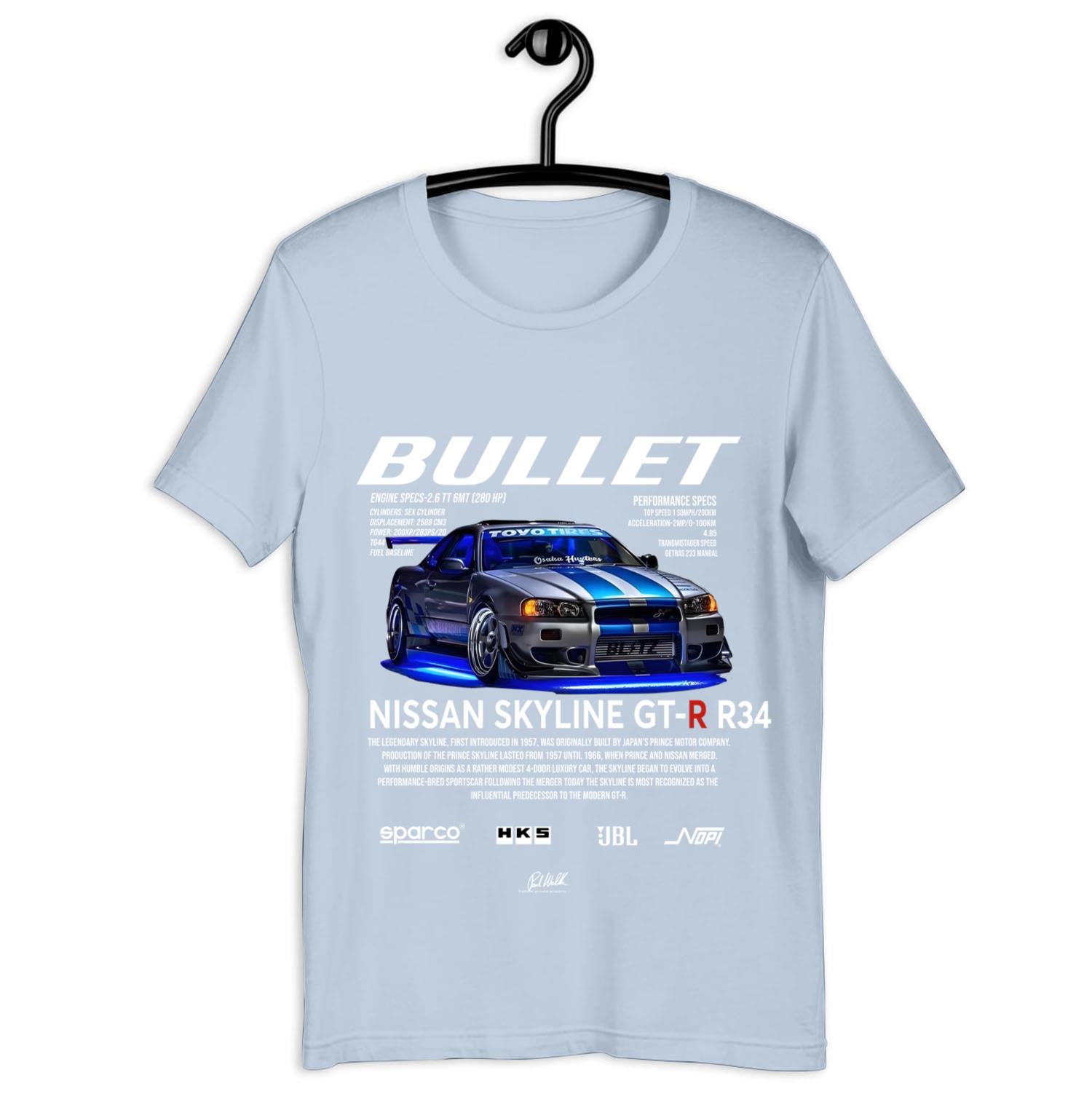 Nissan Skyline GTR R34 Paul Walker T-Shirt - Walmart.com