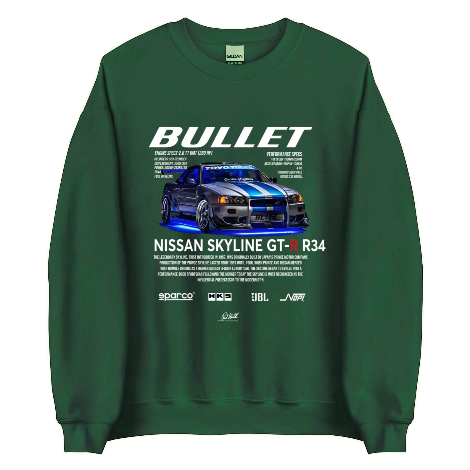 Nissan Skyline GTR R34 Paul Walker T-Shirt - Walmart.com