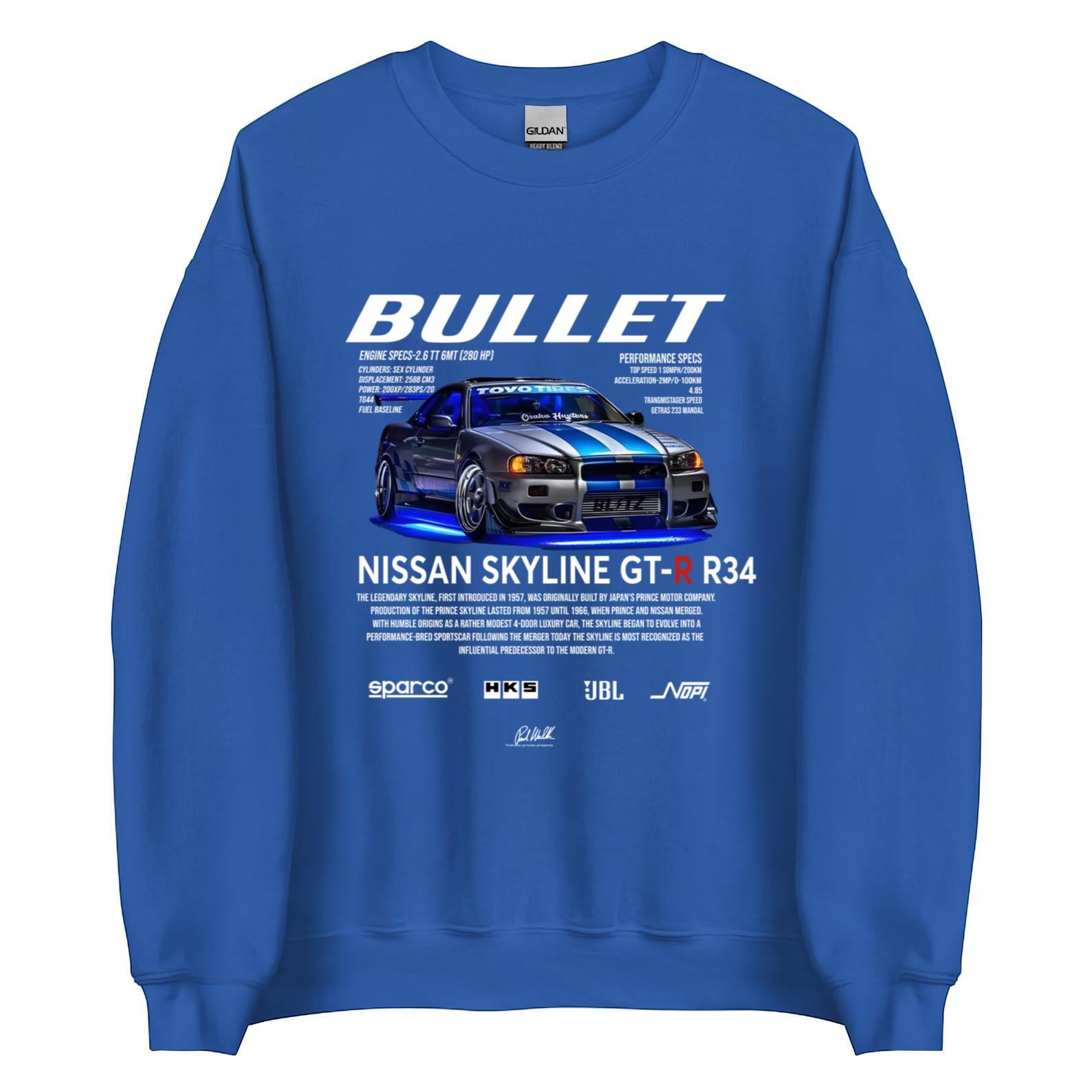 Nissan Skyline GTR R34 Paul Walker T-Shirt - Walmart.com