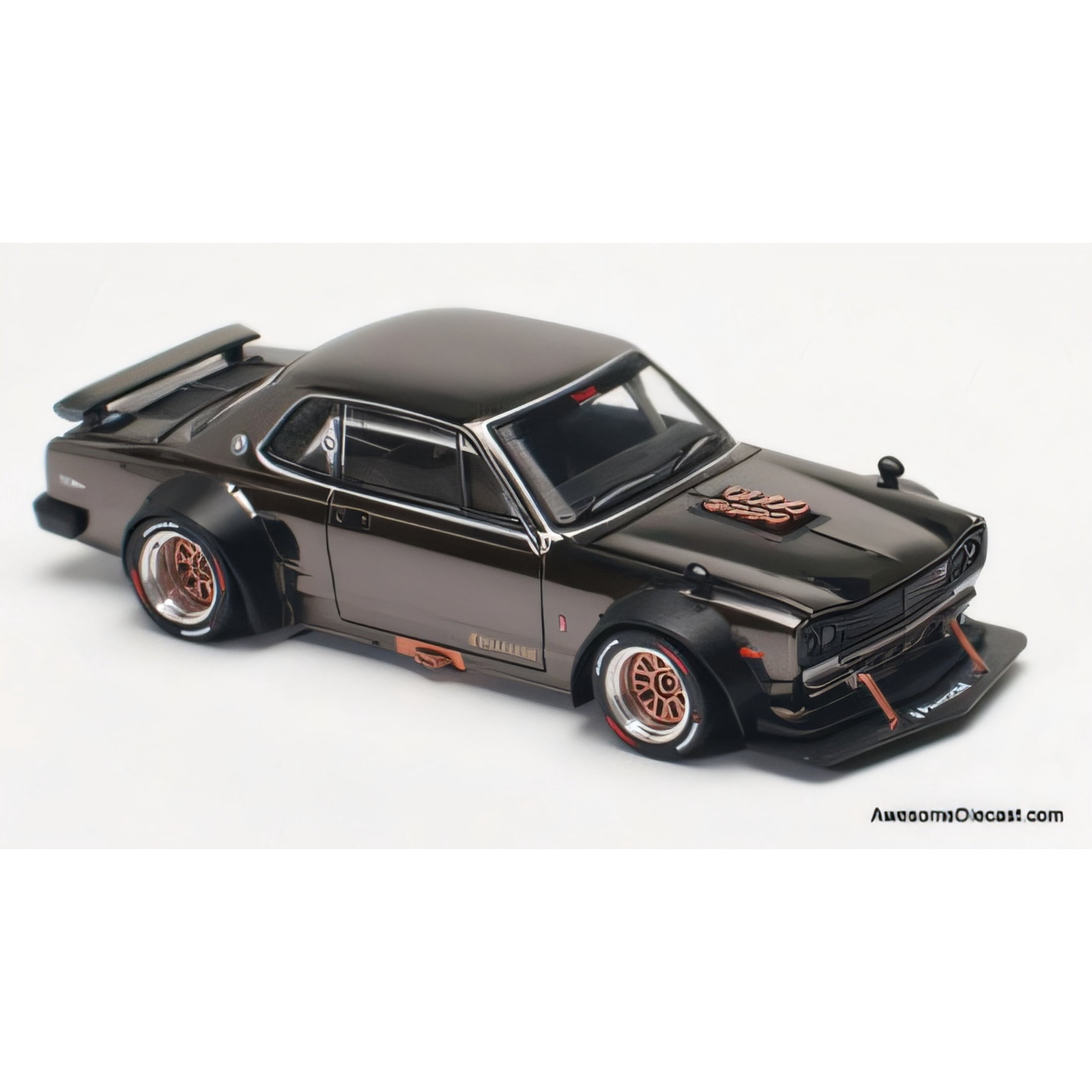 Nissan Skyline Gt-r V8 Drift (Hakosuka), Dark Chrome 1:64 Diecast Model ...
