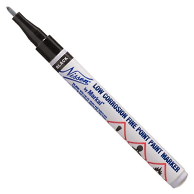 Nissen by Markal Low Corrosion Liquid Paint Marker, Black - Pack of 12 ...